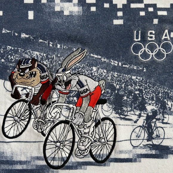Hanes | Shirts | Vintage Hanes Usa Olympics Looney Tunes Bugs Bunnytaz ...
